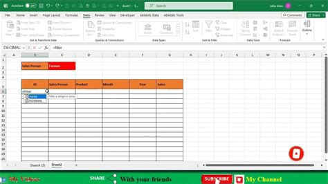 How To Use Multiple Criteria With Filter Function In Excel Filter Data By Function