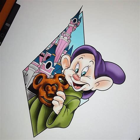 Seven Dwarfs Tattoo Dopey Tattoo Ideas