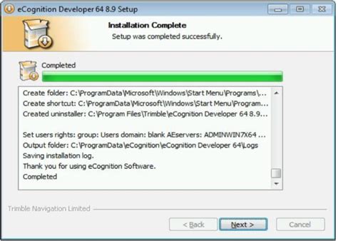 installing the ecognition developer client
