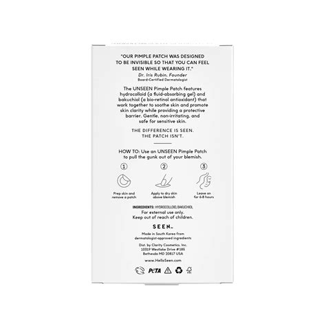 Seen Unseen Pimple Patch