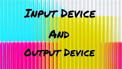 Input Device And Output Device Computer Parts Computer Hardware
