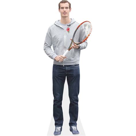 Andy Murray Racket Cardboard Cutout Celebrity Cutouts
