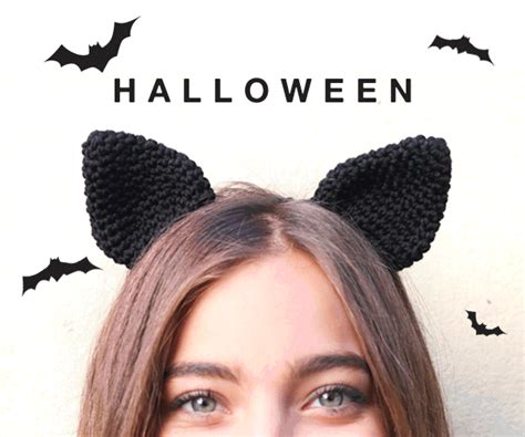 Free Pattern Halloween Crochet Cat Ears The Blog Usuk