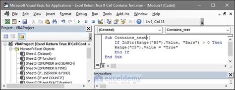 How To Return True If Cell Contains Text In Excel 8 Easy Ways