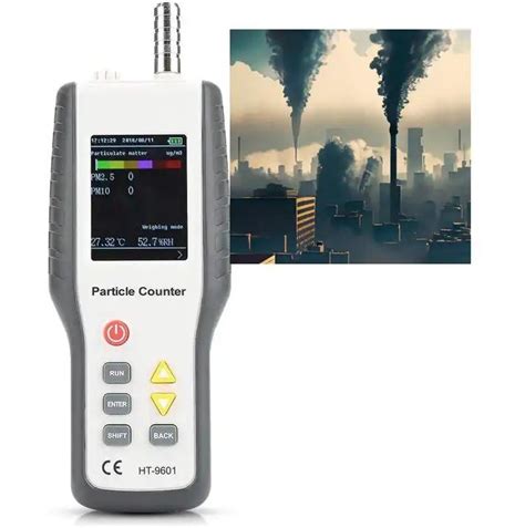 Ht 9600 Portable Dust Particle Counter Mp2 0 Icm2 0 Gas Monitor 9600