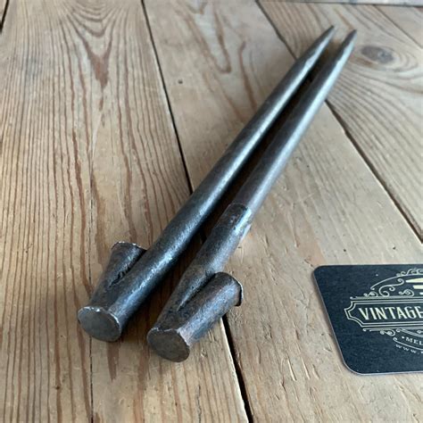 Sold D1155 Vintage Pair Of Drawbore Pins For Mortise And Tenon Vintage