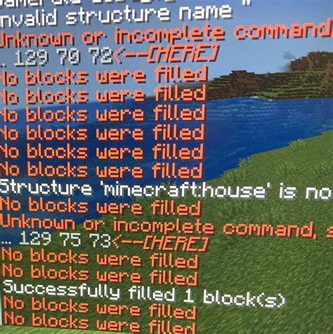 Replace Command Isnt Working Rminecraft