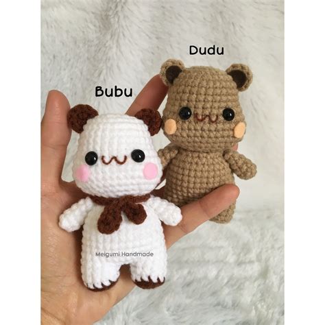 Jual Ready Stock Boneka Rajut Bubu Dudu Amigurumi Bubu Dudu Keychain Bubu Dudu Shopee