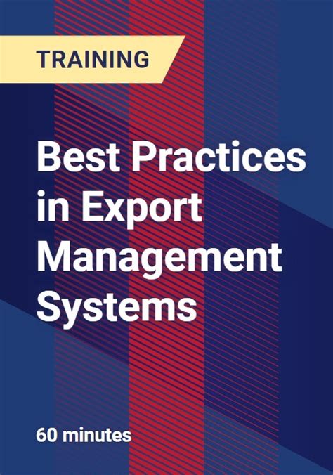 Best Practices In Export Management Systems