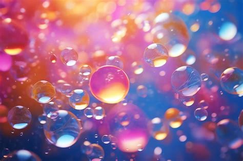 Premium Ai Image Bubbling Magic Bubbles