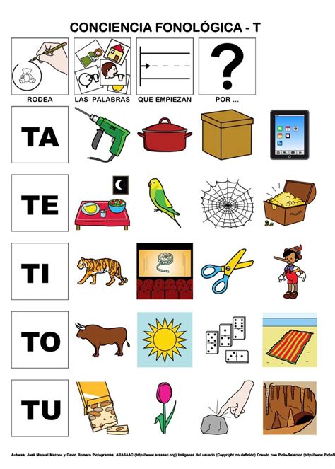 Objetos Que Empiezan Con La Letra T