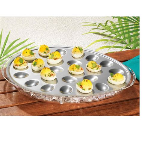Chef Buddy Deviled Egg Trays With Snap On Lids Holds 36 Eggs Set Of 2 82 Y3458 The Home Depot
