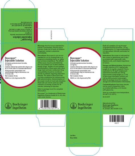 Buscopan Fda Prescribing Information Side Effects And Uses