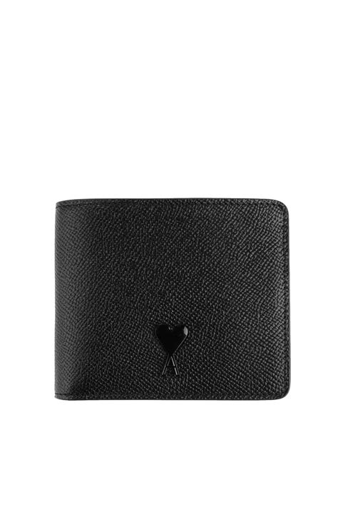 [아미] 23FW (USL012 AL0036 001) 남성 하트로고 반지갑_AMI