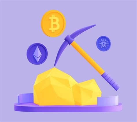 Premium Photo 3d Crypto Mining