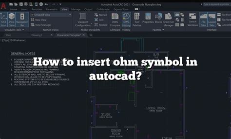 How To Insert Ohm Symbol In Autocad