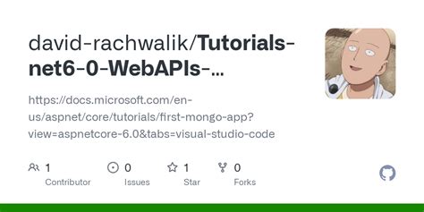 Github David Rachwaliktutorials Net6 0 Webapis Mongodb Docs