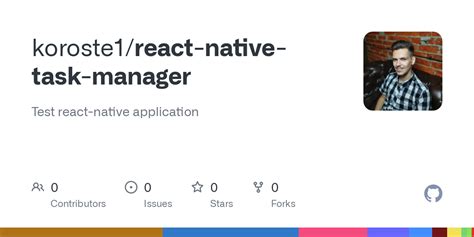 Github Koroste React Native Task Manager Test React Native Application