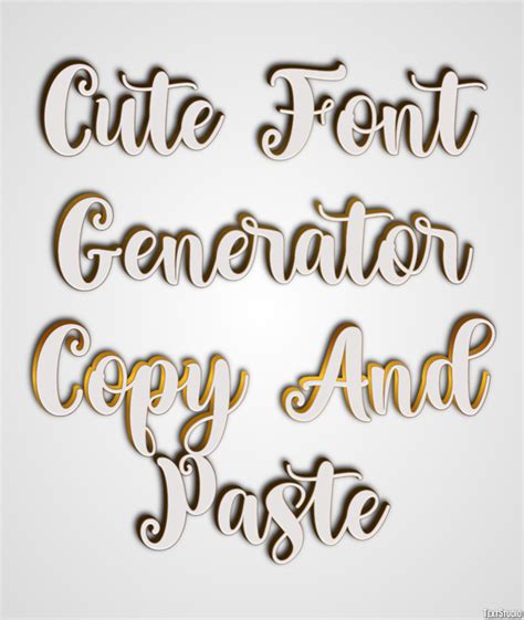 Cute Font Generator Copy And Paste Text Effect And Logo Design Font