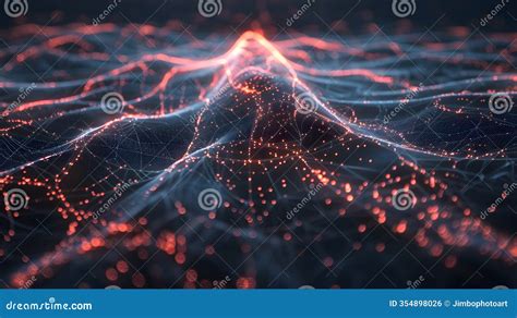 Glowing Ai Powered Neural Network Visualized Stock Illustration Illustration Of Science