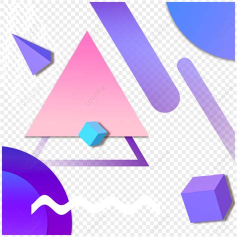 현대적인 스타일 무지개 일러스트 색 그라데이션 추상 멤피스 테두리입체요약 Png 일러스트 무료 다운로드 Lovepik