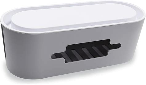 Kofebe Cable Tidy Box Cable Storage Box Abs Material For Hiding Messy Cables Headphone