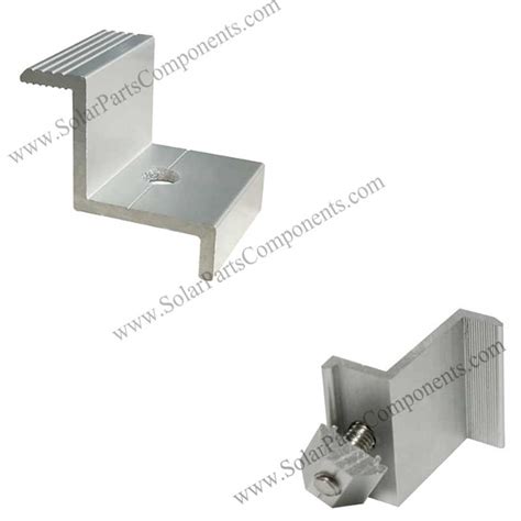 Aluminum Solar End Clamps For Frame Solar Panel Mounting