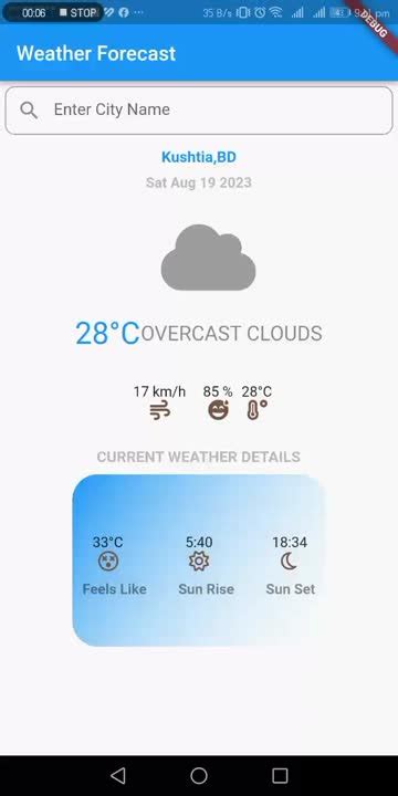 Md Hasnain Rabby On Linkedin Flutter Flutterapp Flutterdev Weather
