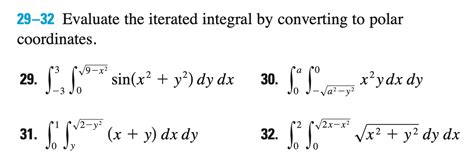 integration simple double integral in polar coordinates exercise