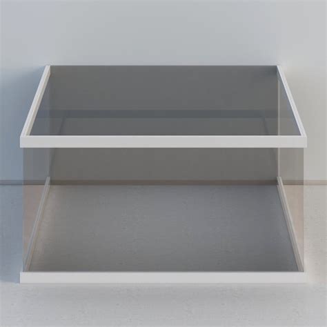 Stylish Floating Glass Table 3d Model