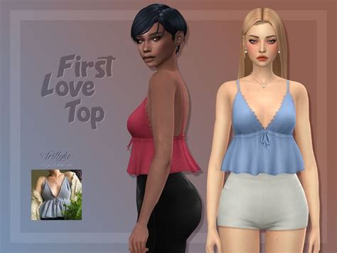 First Love Top Trillyke Sims Sims 4 Mods Clothes Sims 4