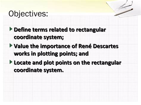 Rectangular Coordinate System Ppt