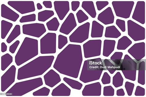 Voronoi Geometric Pattern Background Forming Stone Foundation Array
