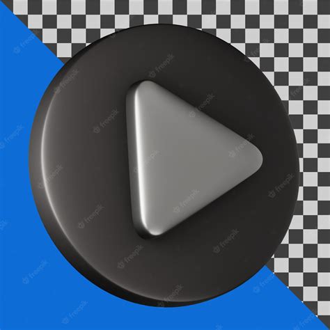 Premium Psd 3d Realistic Play Button