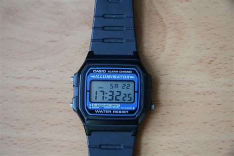 Casio F-105 watch. Classic in form and function.