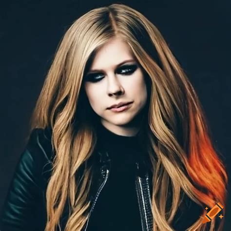 Avril lavigne playing metal music on Craiyon