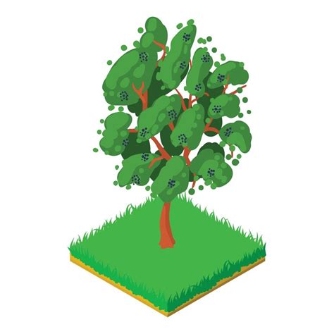 Bird Cherry Icon Isometric Style 15883051 Vector Art At Vecteezy