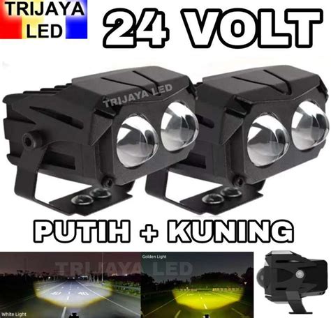Promo Lampu Tembak 24 Volt Sql 2 Mata Sorot Laser Led Sql2 Truk Bu