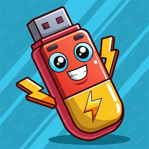 Cartoon Flash Memory For Computer In Vector Premium Ai Generated Vector