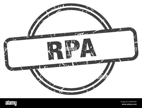 Rpa Stamp Rpa Round Vintage Grunge Sign Rpa Stock Vector Image And Art
