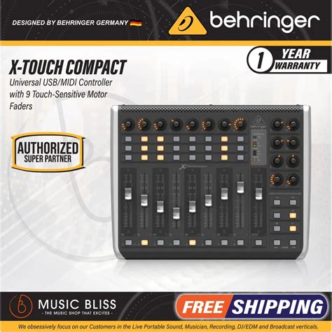 Behringer X Touch Compact Universal Usb Midi Controller Total Music Gear All In One Shop For