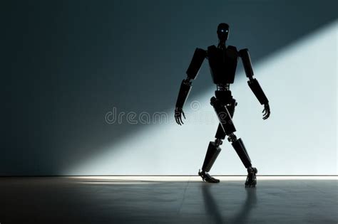 Humanoid Robot Displaying A Dance Figure Stock Illustration Illustration Of Analysis Android