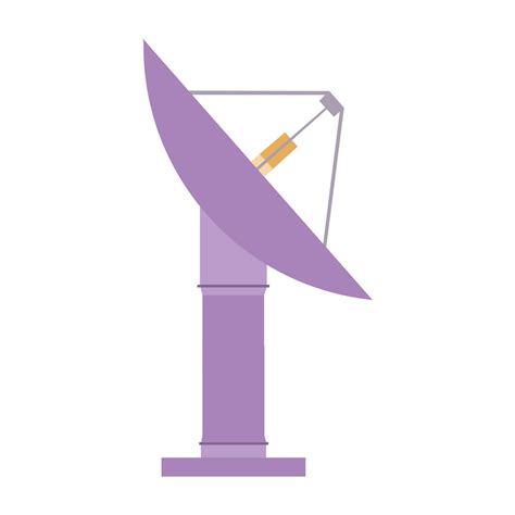 Satellite Dish Technology Vector Illustration Communication Radio Television Satellite Dish