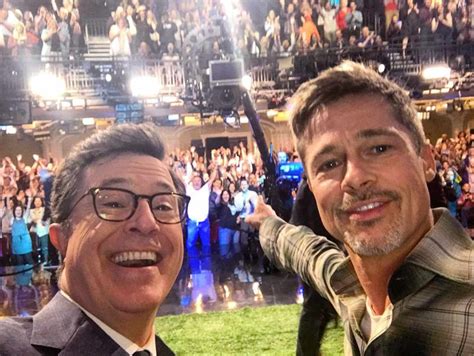 Brad Pitt On The Late Show With Stephen Colbert