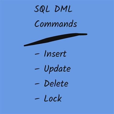 Sql Dml Commands Sql Sqlserver Dml Sqlcommands Trending Yotubeshorts Job Interview Data