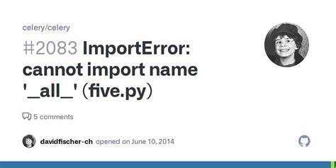Importerror Cannot Import Name All Fivepy · Issue 2083