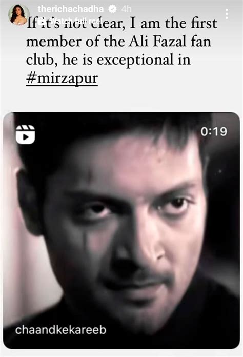 Ahead Of Mirzapur Release Ali Fazal Gets Shout Out From Richa Chadha He Is Exceptional