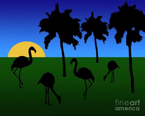 Flamingo Sunrise Digital Art By Kirt Tisdale Fine Art America