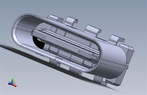Type C立式连接器3d模型 Solidworks 2013 模型图纸下载 懒石网