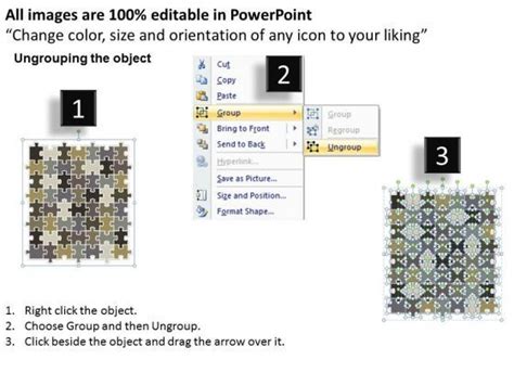 Business Diagram 56 Pieces 7x8 Rectangular Jigsaw Puzzle Matrix Sales Diagram